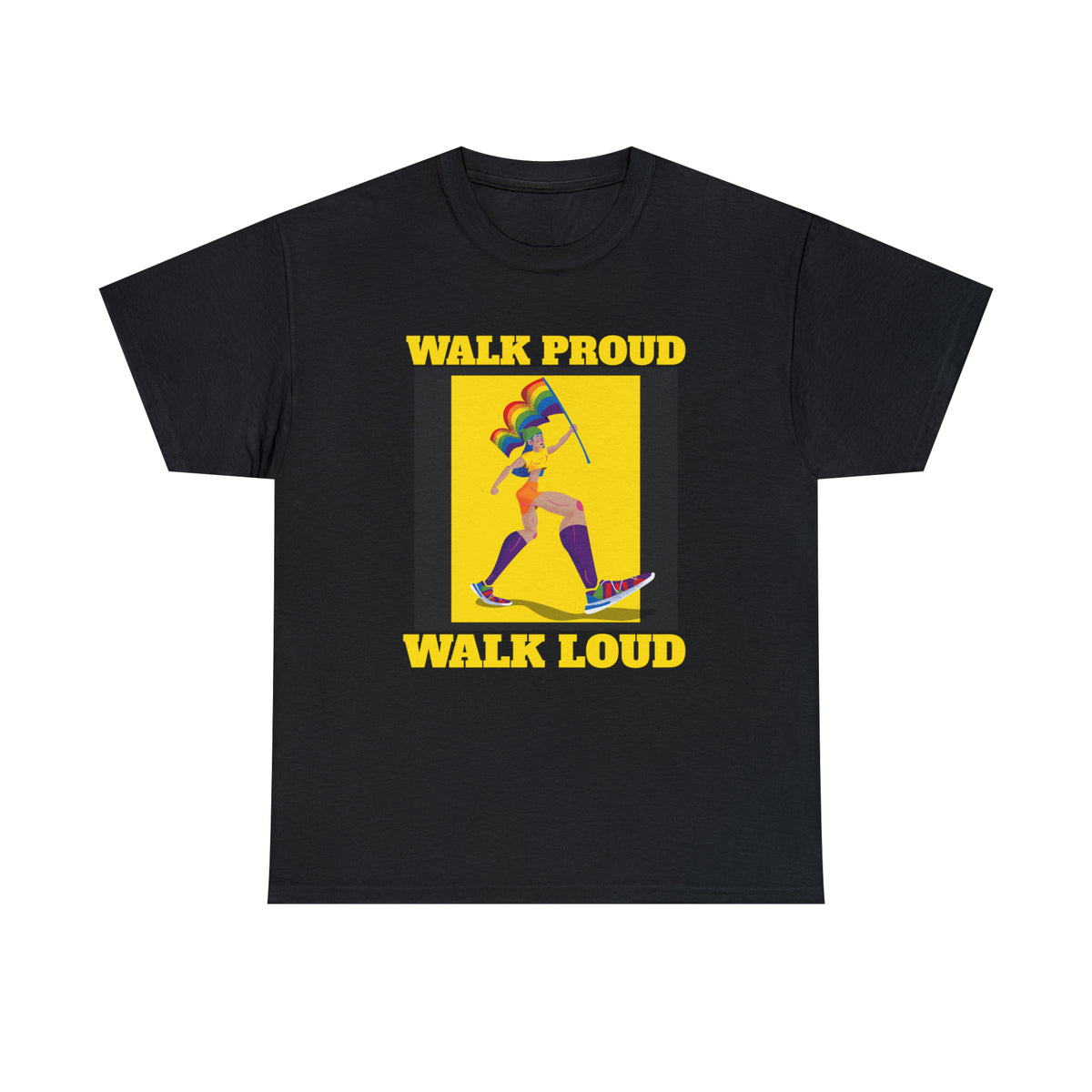 LGBTQ Parade Walk Proud Walk Loud Pride Day Parade Womens Plus Size ...